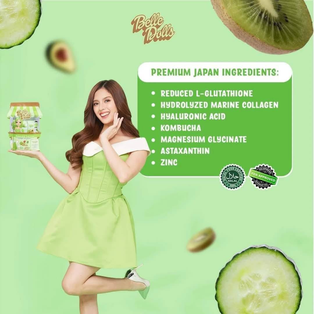Belle Dolls Collagen Juice Drink 10sachets – BeautéAngel by Beautederm ...