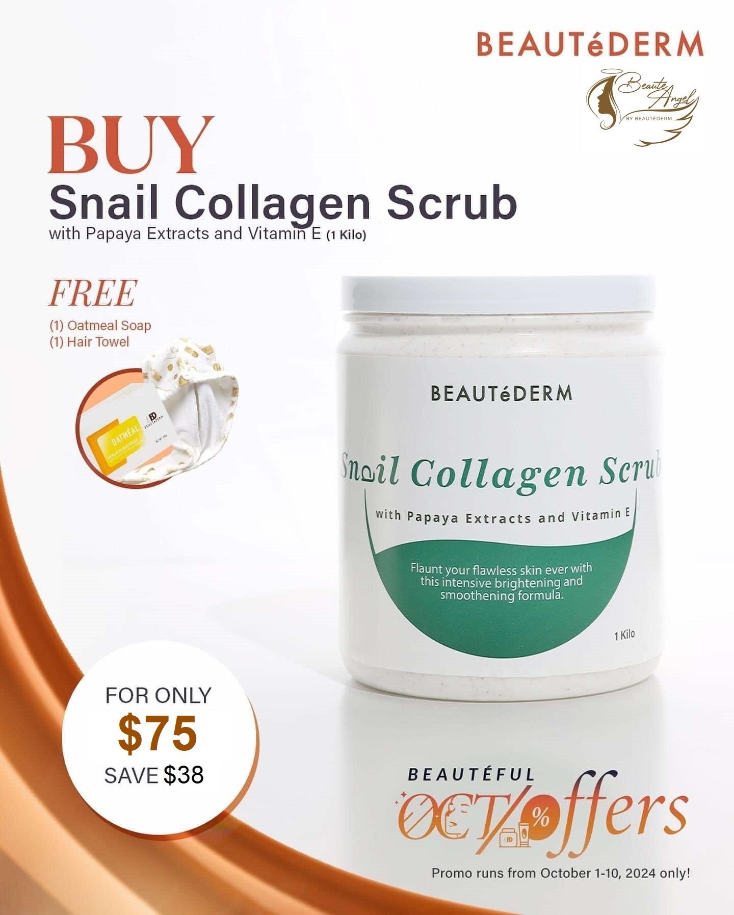 Beautéful OCT-offers for Snail Collagen Body Scrub 1kg – BeautéAngel by ...