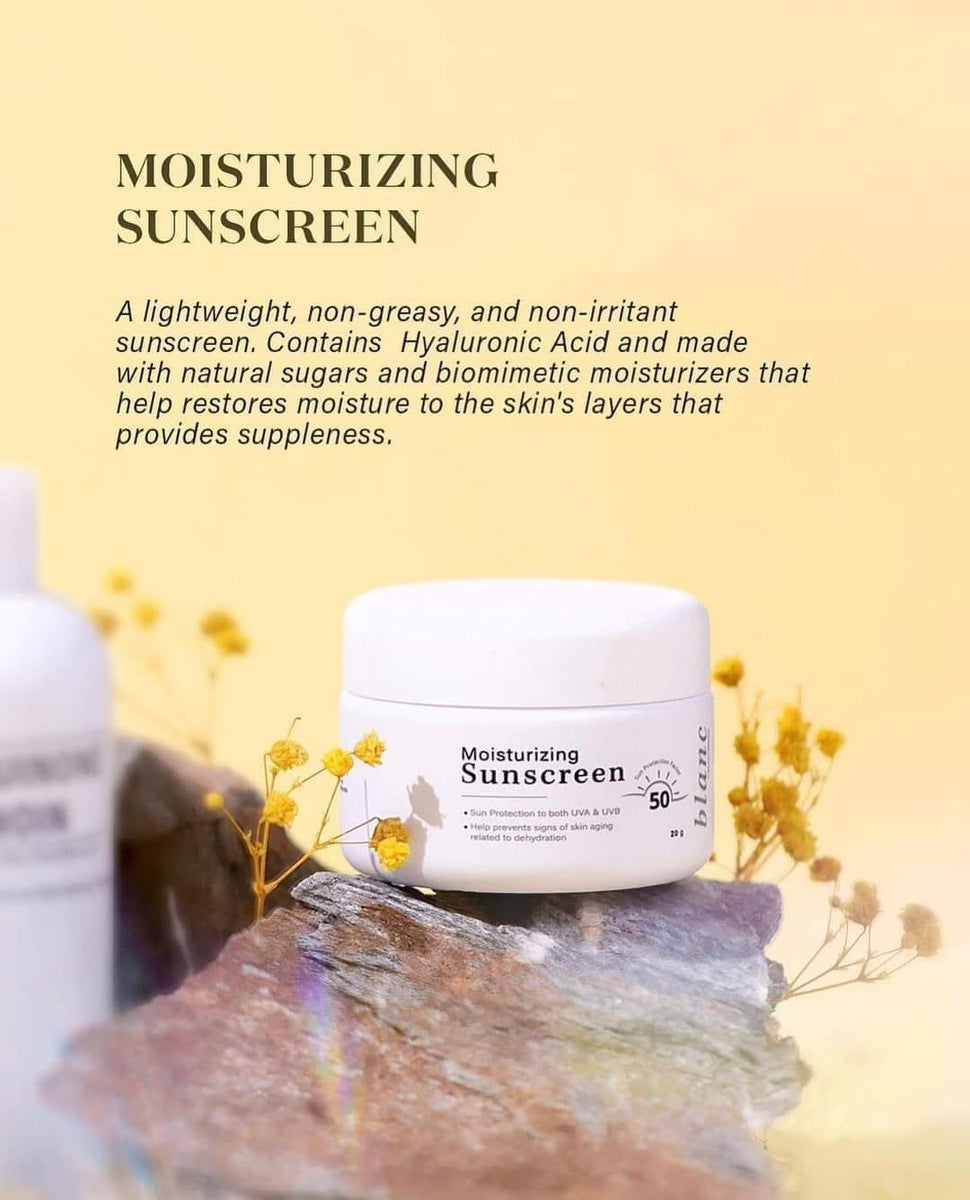 BLANC Moisturizing Sunscreen SPF 50+ 20G – BeautéAngel by Beautederm ...